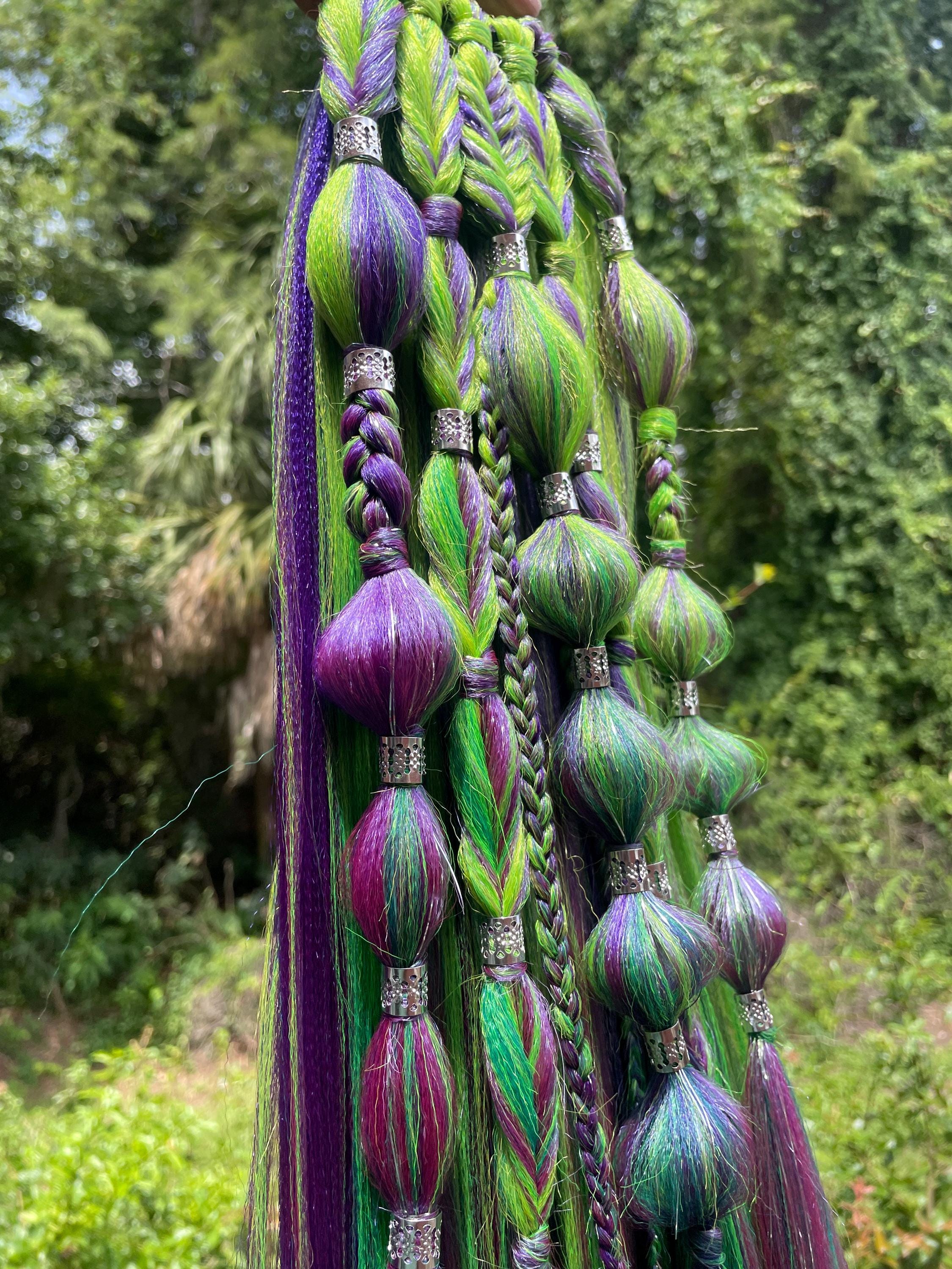 Emerald Eclipse Rave Braids - Etsy
