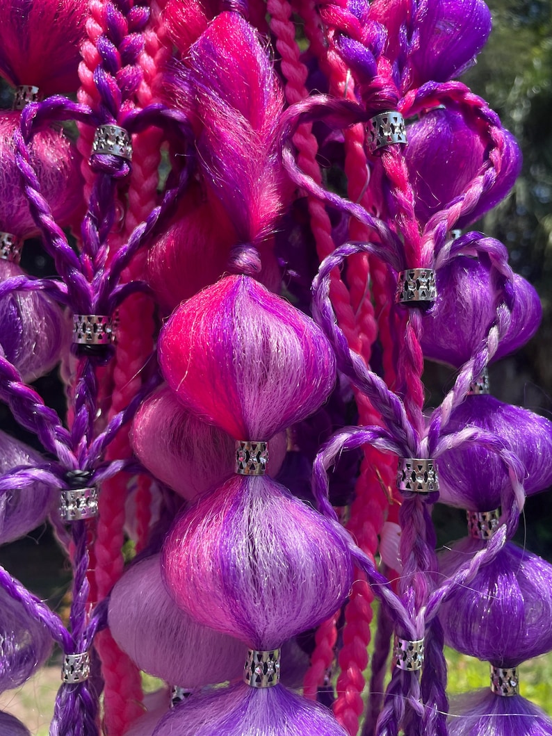 Grape Blend W/hearts Rave Braids - Etsy
