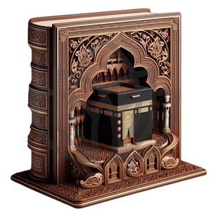 9 Digital Islamic Design Files 3D Kaaba & Quran for Sublimation ...