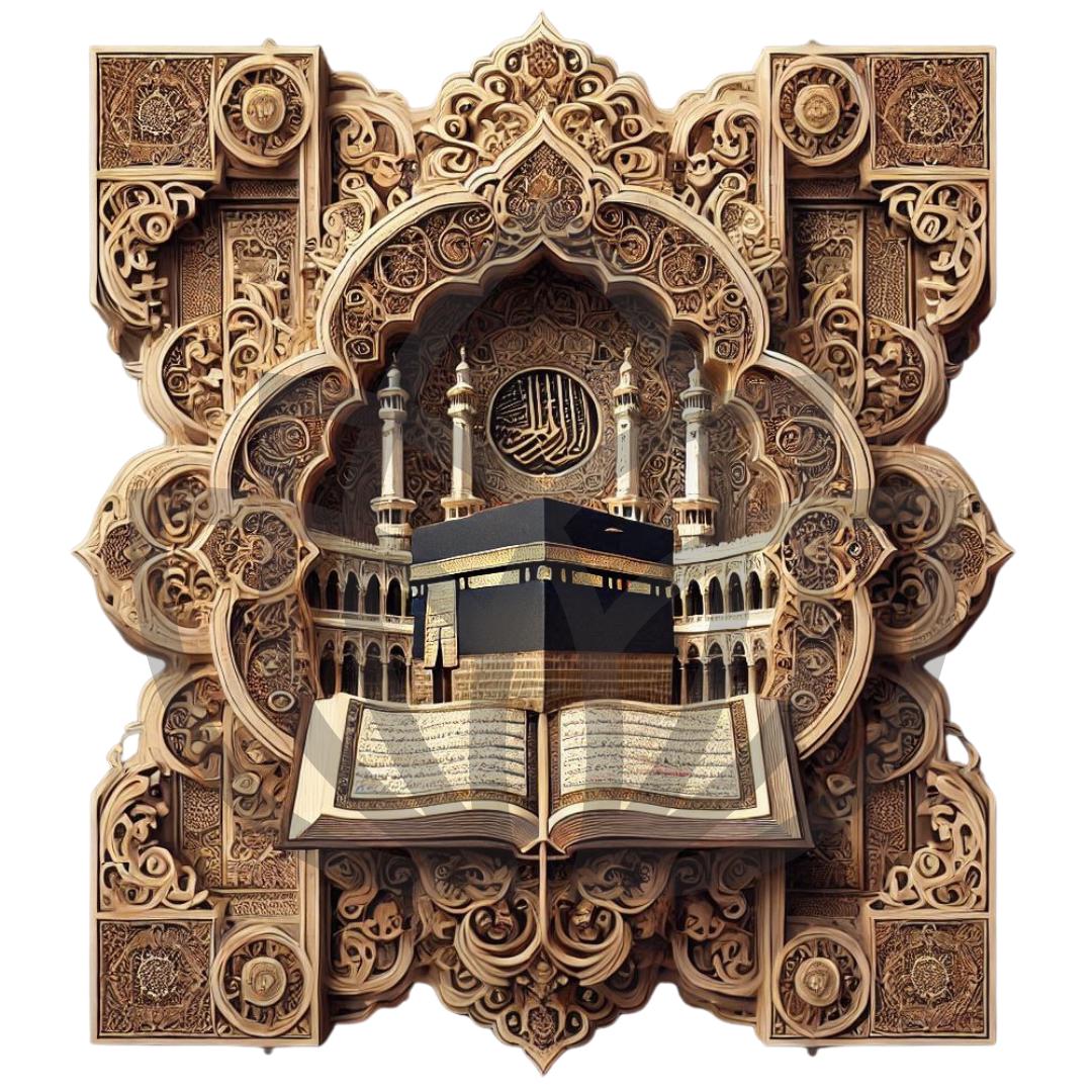 9 Digital Islamic Design Files 3D Kaaba & Quran for Sublimation ...