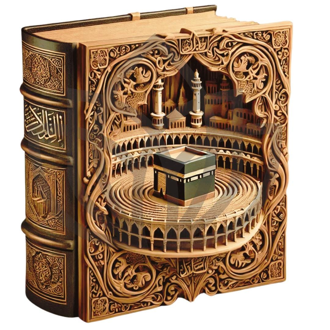 12 Digital Islamic Design Files 3D Quran Kaaba for Sublimation ...