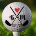 Bride and Groom Golf Balls, Couple Golf Balls, Wedding Announcement ...