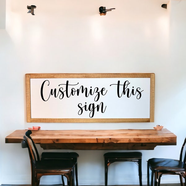 Custom Signs for Home - Etsy