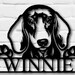 Metal Dachshund Sign, Dachshund Dog Sign, Dachshund Dog Decor, Weenie ...
