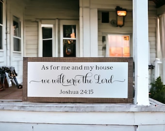 As for Me and My House We Will Serve the Lord Metal Art, Joshua 24:15 ...