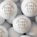 Fore Ever Custom Golf Ball Wedding Favor, Fore-ever, Personalized ...