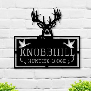 Metal Hunting Sign, Hunting Camp Sign, Metal Camp Sign, Hunting Lodge ...