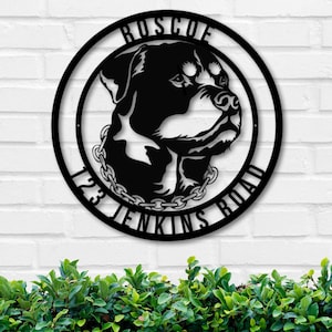 Metal Rottweiler Sign, Rottweiler Sign, Rottweiler Decor, Rottweiler ...