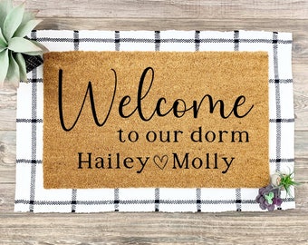 Doormat for Dorm, Personalized Dorm Doormat, Dorm Decor for College ...