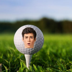 Golf Ball With Face on It, Your Face on Golf Ball, Custom Image Golf ...