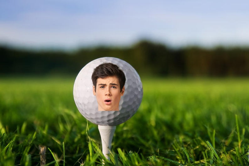Golf Ball With Face on It Your Face on Golf Ball Custom - Etsy