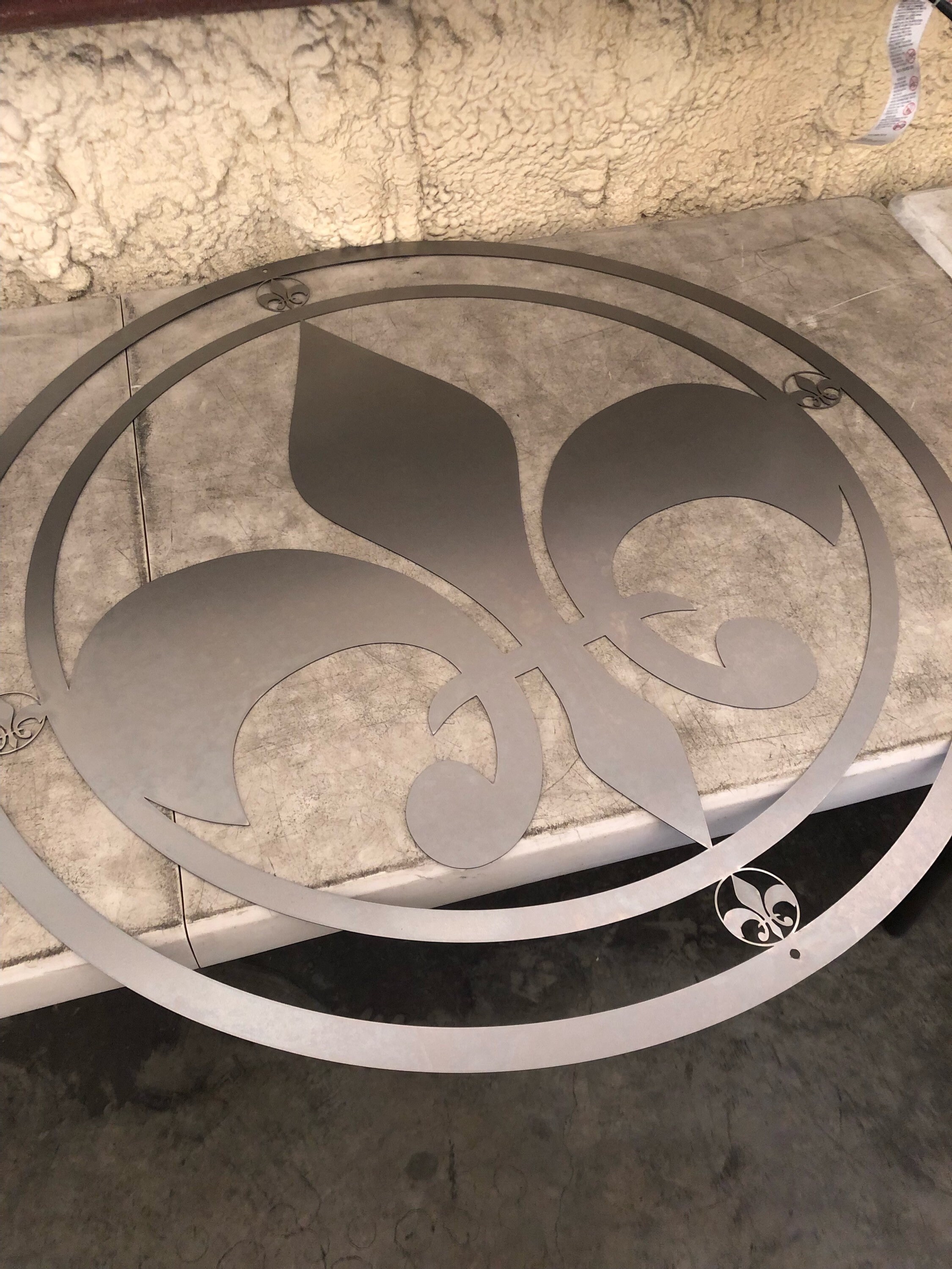 Metal Fleur De Lis Sign Fleur De Lis Art Louisiana Metal - Etsy
