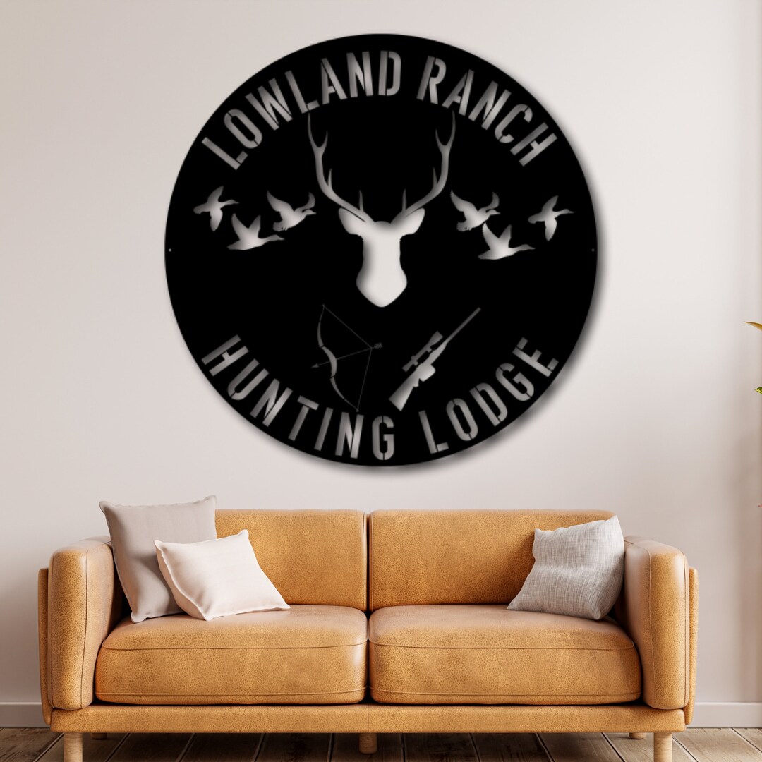 Metal Hunting Sign; Personalized Metal Sign; Custom Deer Sign; Duck ...