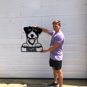 Metal Jack Russell Terrier Sign, Jack Russell Terrier Sign, Jack ...