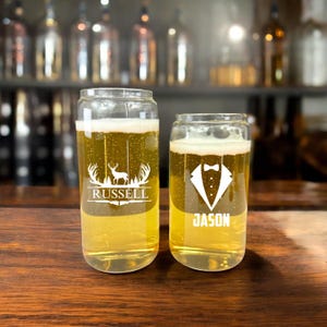 Personalized Beer Cups for Wedding Party, Bachelor Party Gifts, Frosted ...