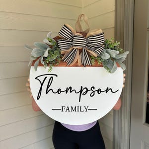 Front Door Hanger, Housewarming Gifts, Front Door Decor, Personalized ...