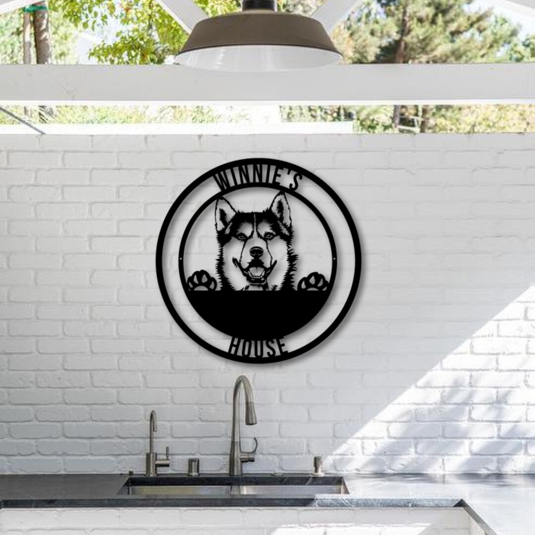 Metal Siberian Husky Sign, Metal Husky Sign, Husky Sign, Alaskan ...
