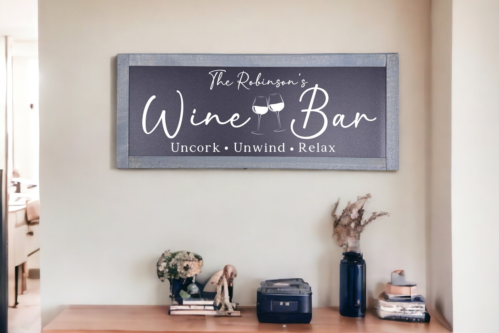 Personalized Wine Bar Sign, Wooden Wine Sign, Wine Cellar Sign, Wine ...
