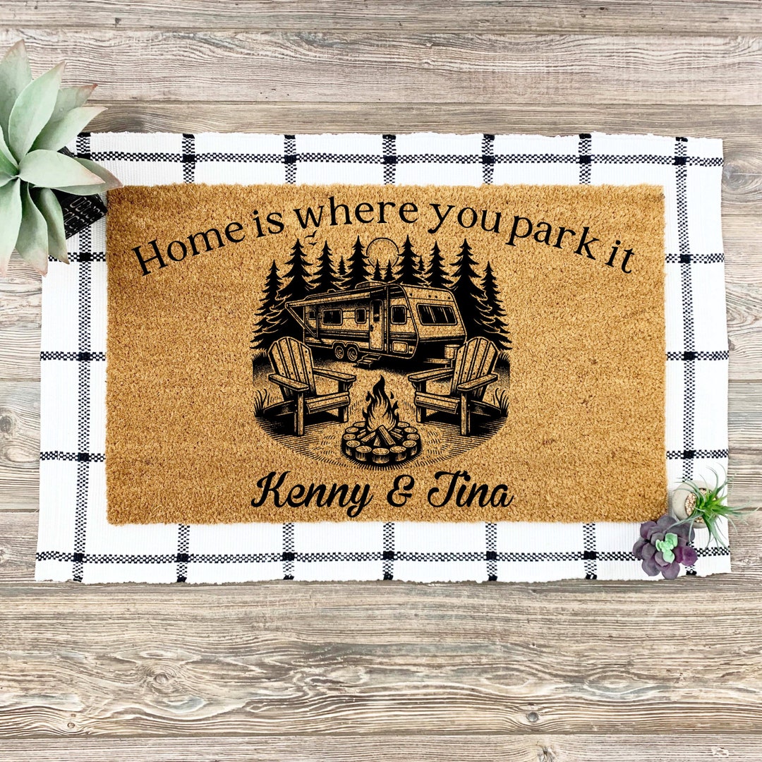 Personalized Camping Doormat, Camper Doormat, Doormat for Camper ...