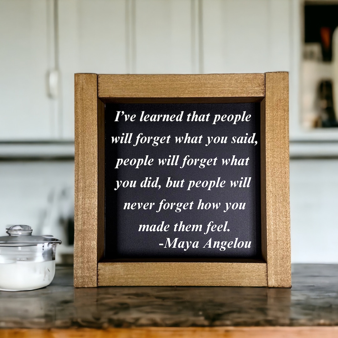 Inspirational Personalized Quote Sign, Custom Quote Sign, Desk Plaque ...