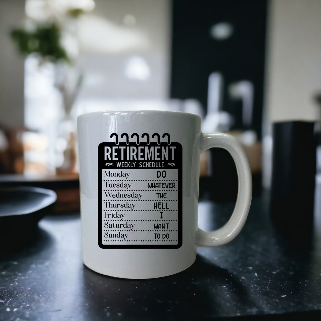 Funny Retired Coffee Mug, Retired Mug, Retirement Gift for Dad, Retired ...