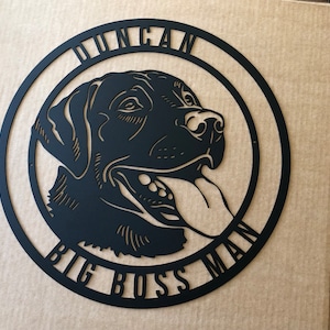 Metal Labrador Retriever Sign, Labrador Retriever Sign, Labrador ...