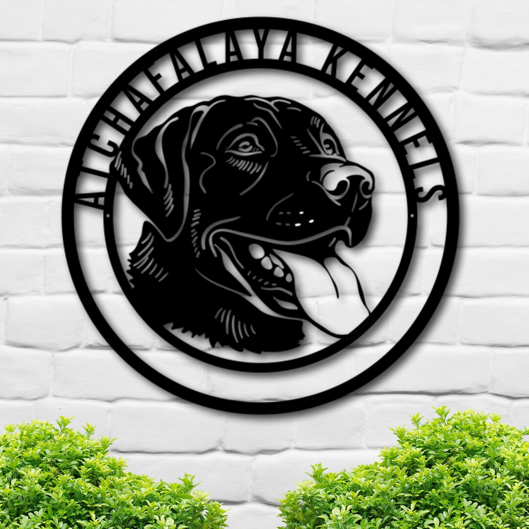Metal Labrador Retriever Sign, Labrador Retriever Sign, Labrador ...