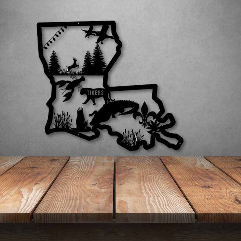 Louisiana Metal Sign: Custom Louisiana Sign Louisiana Family - Etsy