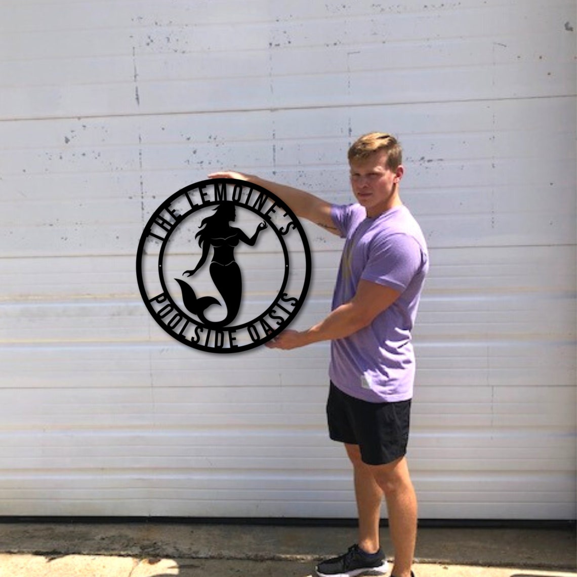 Custom Metal Mermaid Sign Metal Poolhouse Sign Mermaid Sign - Etsy