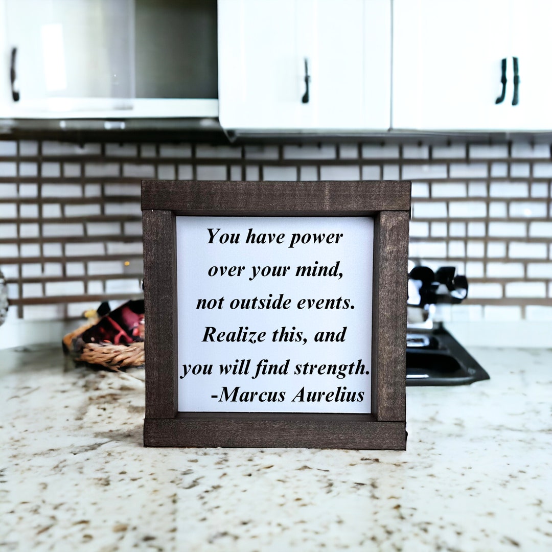 Inspirational Personalized Quote Sign, Custom Quote Sign, Desk Plaque ...