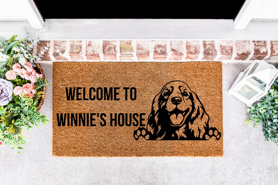Cocker Spaniel Doormat, Spaniel Doormat, Cocker Spaniel Decor, Dog ...