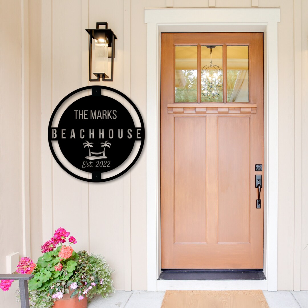 Personalized Metal Beachhouse Sign; Metal Swimming Pool Sign; Metal ...