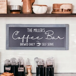 Coffee Bar Sign, Coffee Bar Decor, Coffee Bar Accessories, Coffee Sign ...