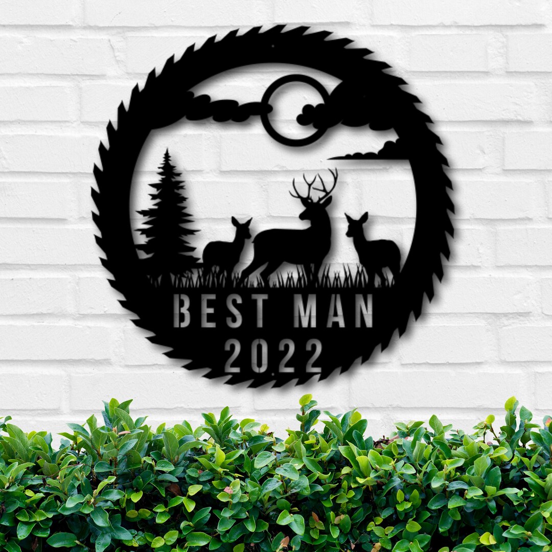 Custom Metal Deer Sign, Metal Deer Hunting Sign, Deer Camp Sign ...