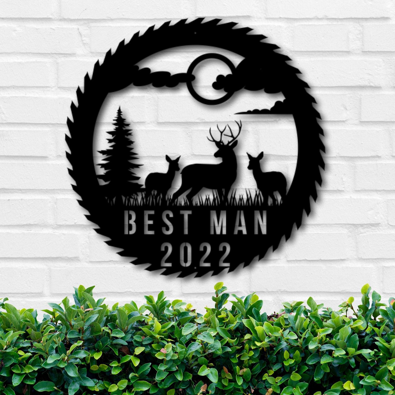 Custom Metal Deer Sign, Metal Deer Hunting Sign, Deer Camp Sign ...