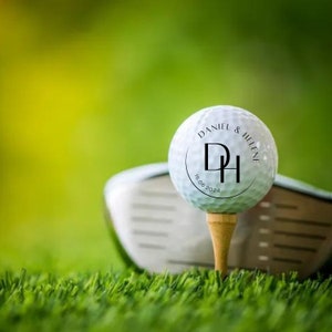 Personalized Wedding Golf Ball Favors, Bride and Groom Golf Balls ...