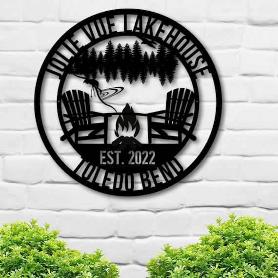 Metal Campfire Sign Metal Camping Sign Lake Sign Lake House - Etsy