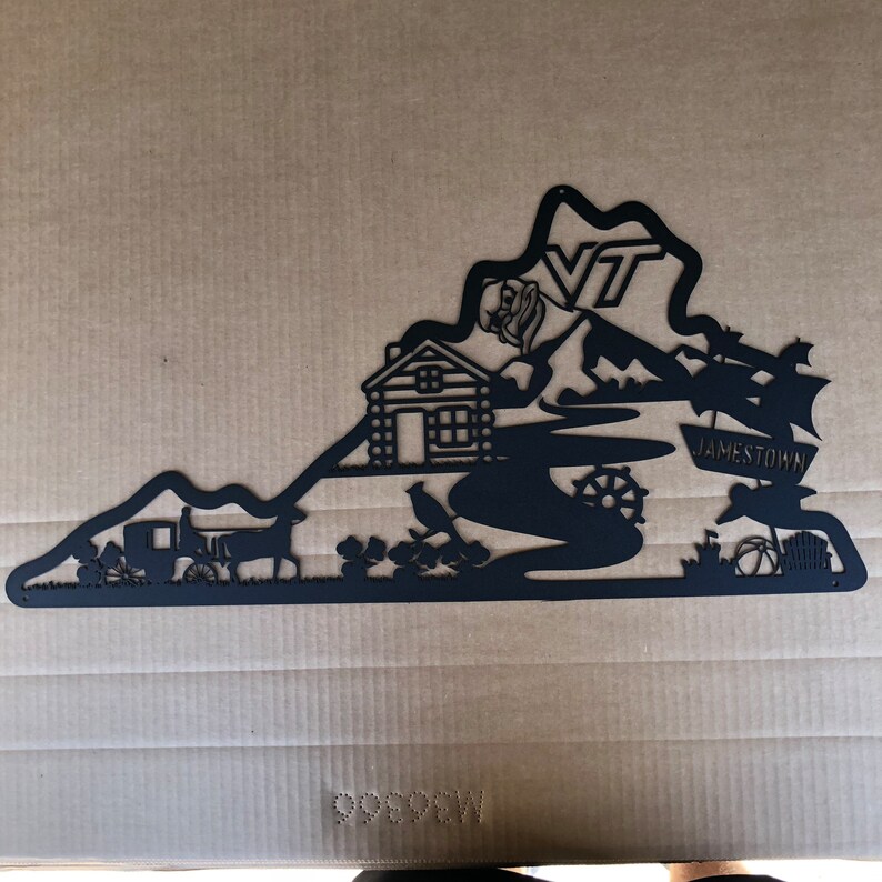 Metal Virginia State Sign Virginia Sign Metal Virginia Sign - Etsy