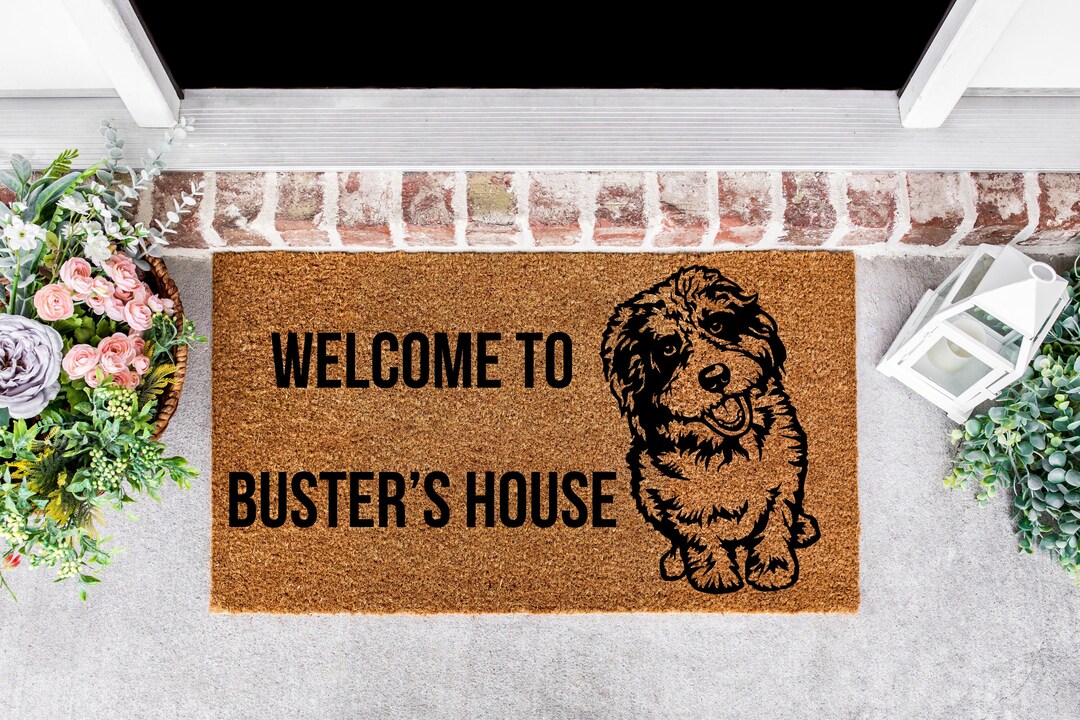Aussiedoodle Doormat, Aussie Doodle Doormat, Doodle Doormat, Aussie ...