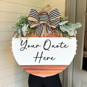 Front Door Decor, Custom Door Hanger, Welcome to Our Home, Custom Front ...