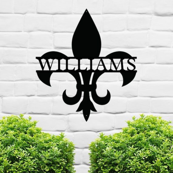 Metal Fleur De Lis Sign Fleur De Lis Art Louisiana Metal - Etsy