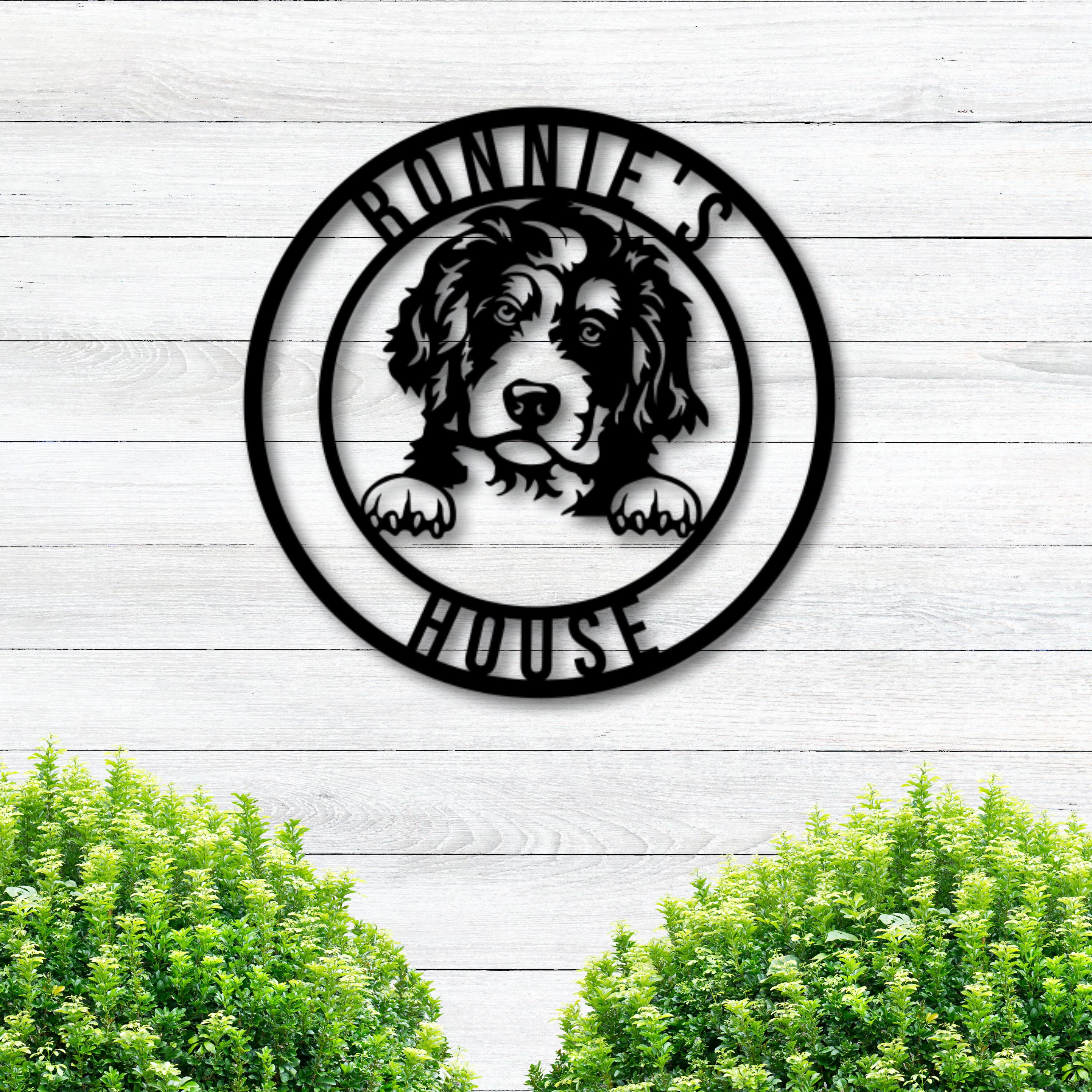 Metal Bernedoodle Sign, Bernedoodle Sign, Bernedoodle Decor, Custom ...