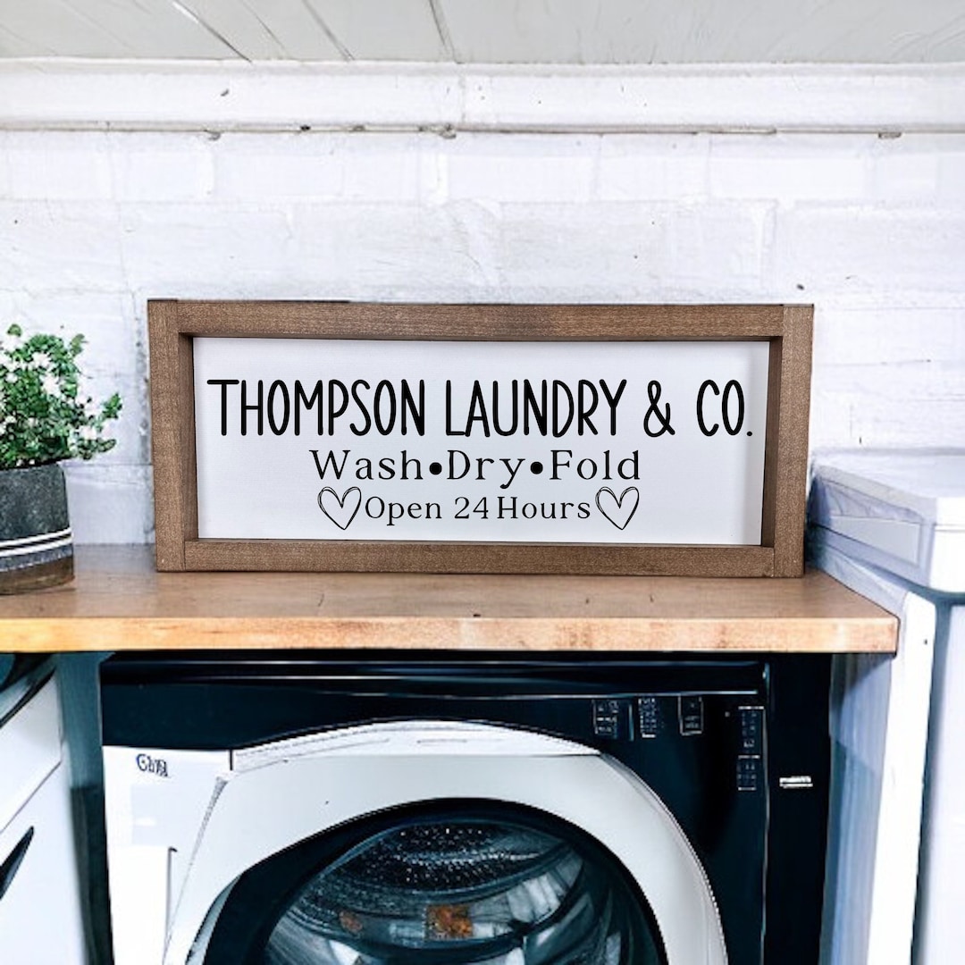 Personalized Laundry Room Sign, Laundry Room Decor, Laundry Room Sign ...
