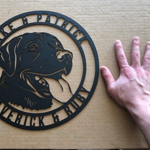 Metal Labrador Retriever Sign, Labrador Retriever Sign, Labrador ...