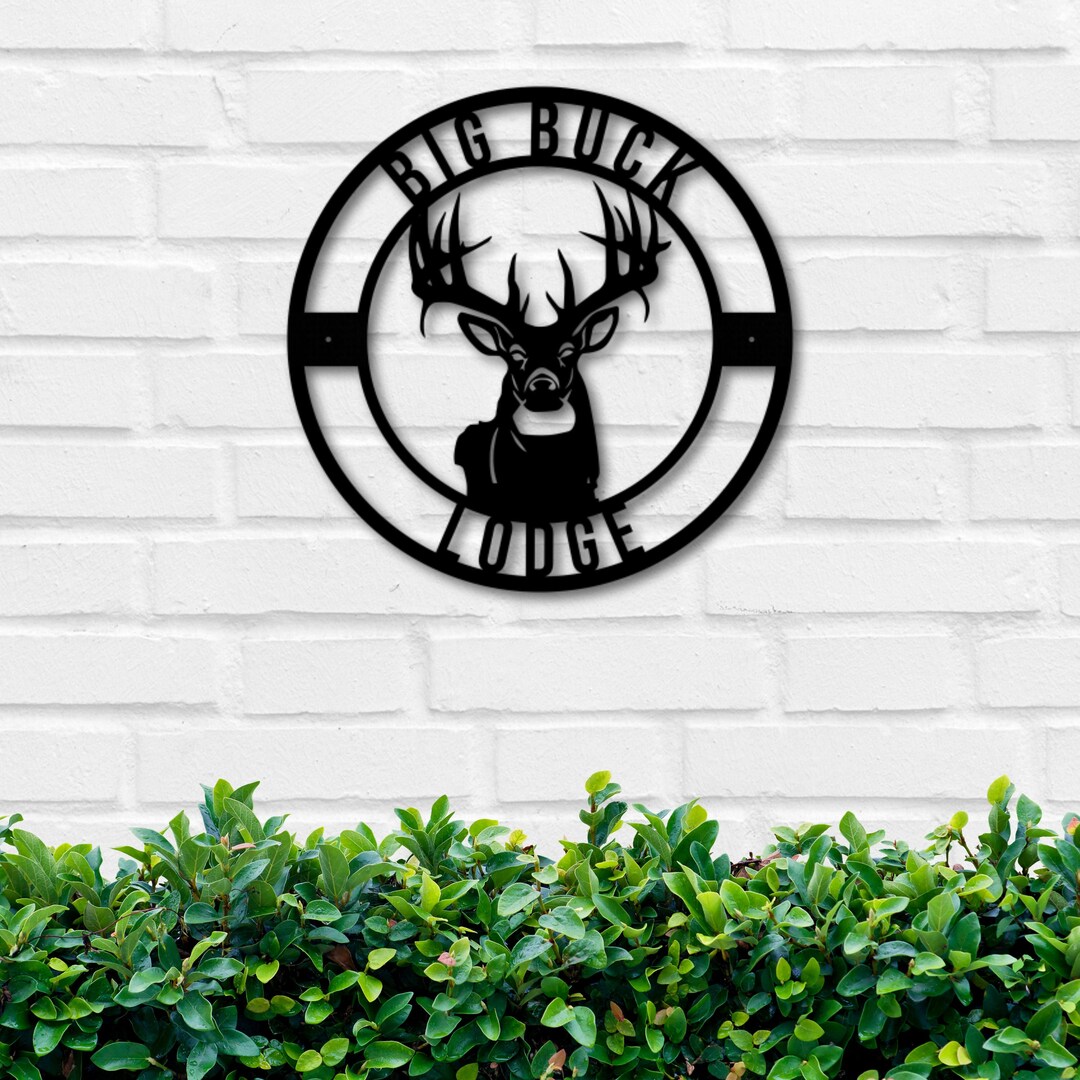 Metal Deer Sign, Metal Hunting Sign, Deer Hunting Sign, Camp Sign ...