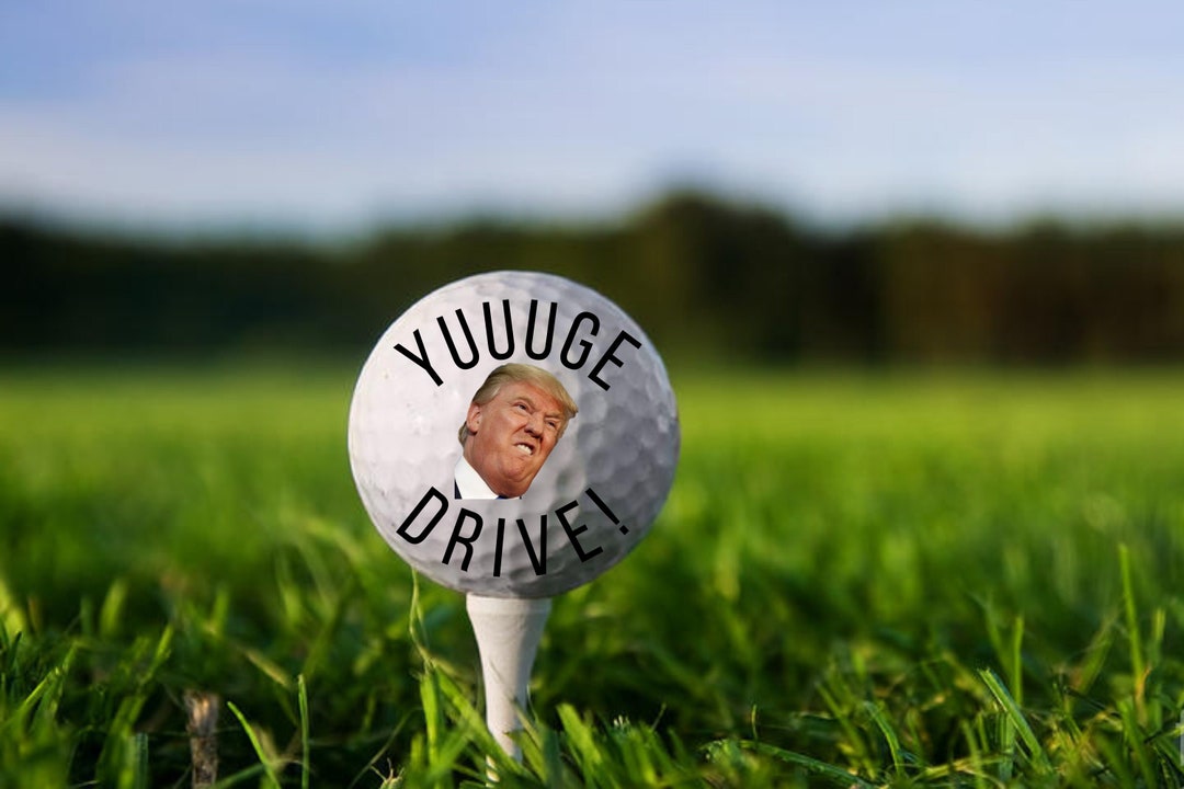 Donald Trump Golf Ball, Funny Donal Trump Golf Ball, MAGA Golf Ball ...