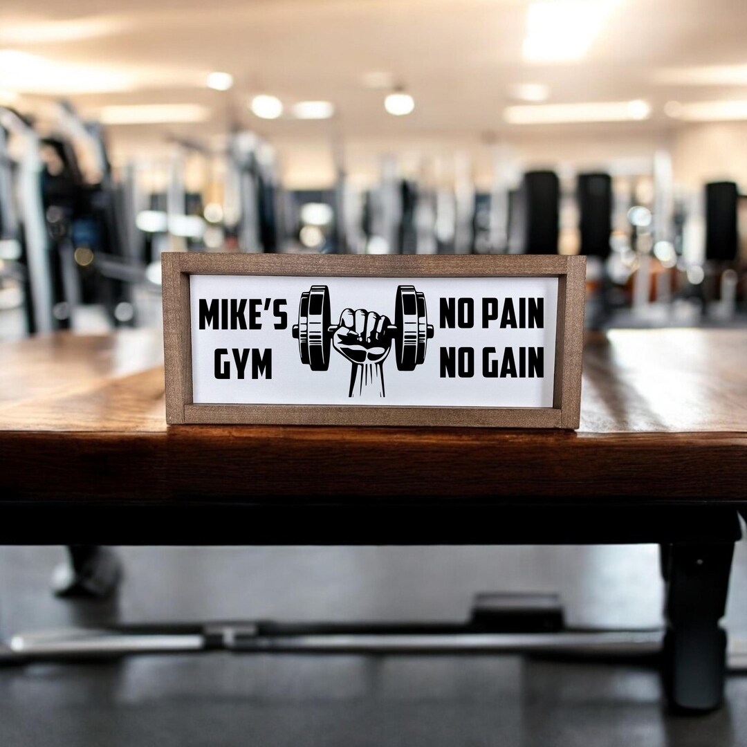 Home Gym Sign, Gym Sign, Custom Gym Sign, Personalized Home Gym Sign ...