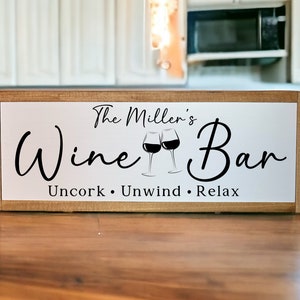 Personalized Wine Bar Sign, Wooden Wine Sign, Wine Cellar Sign, Wine ...