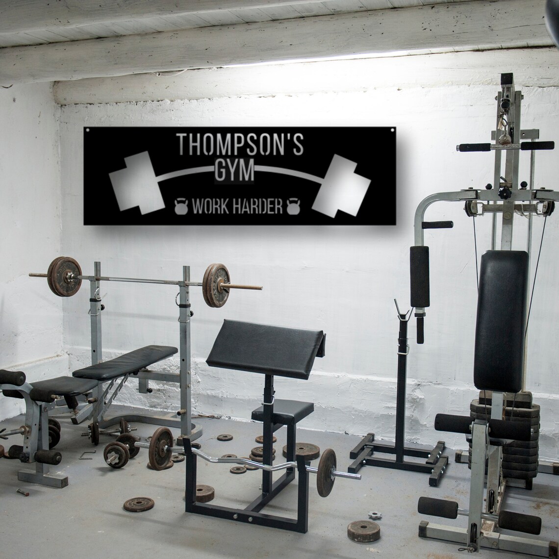 Gym Sign Personalized Home Gym Sign Custom Metal Gym Sign - Etsy