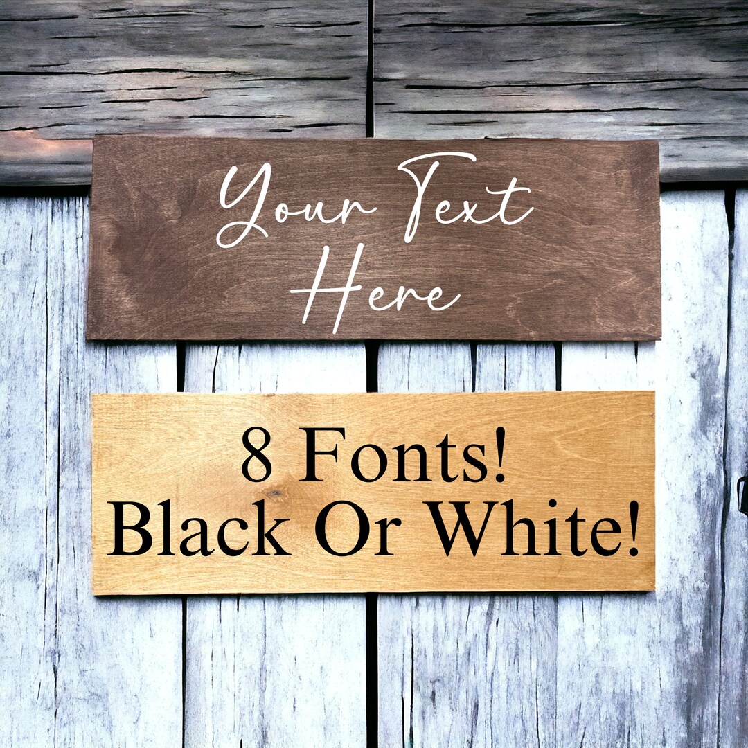 Customized Wood Sign, Custom Sign for Home, Personalized Wood Sign ...